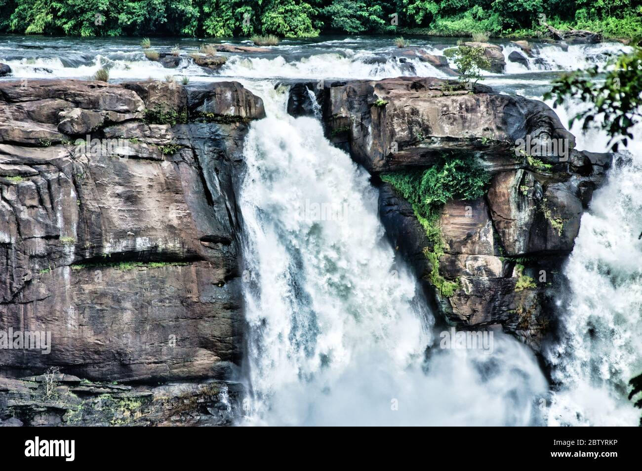 Beauty of Athirappilly water fall an artistic view Stock Photo - Alamy