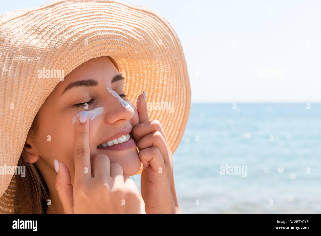 Sunscreen Nose High Resolution Stock Photography and Images - Alamy