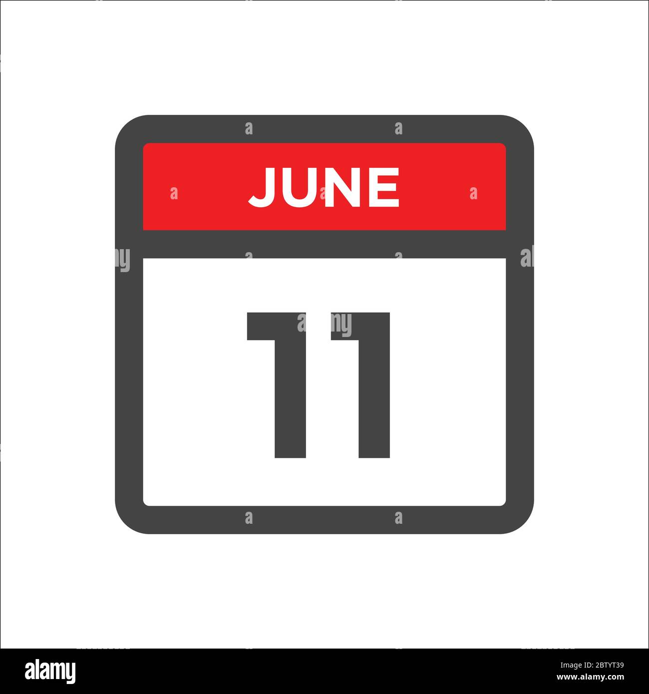 June 11 calendar icon - day of month Stock Vector Image & Art - Alamy