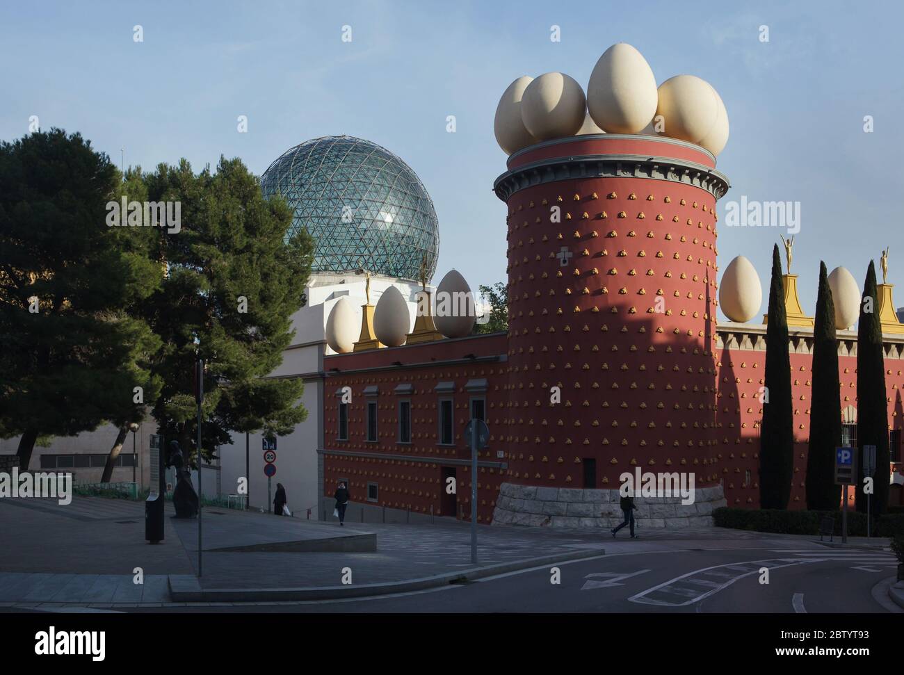 Torre Galatea topped by giant eggs designed by Spanish surrealist ...