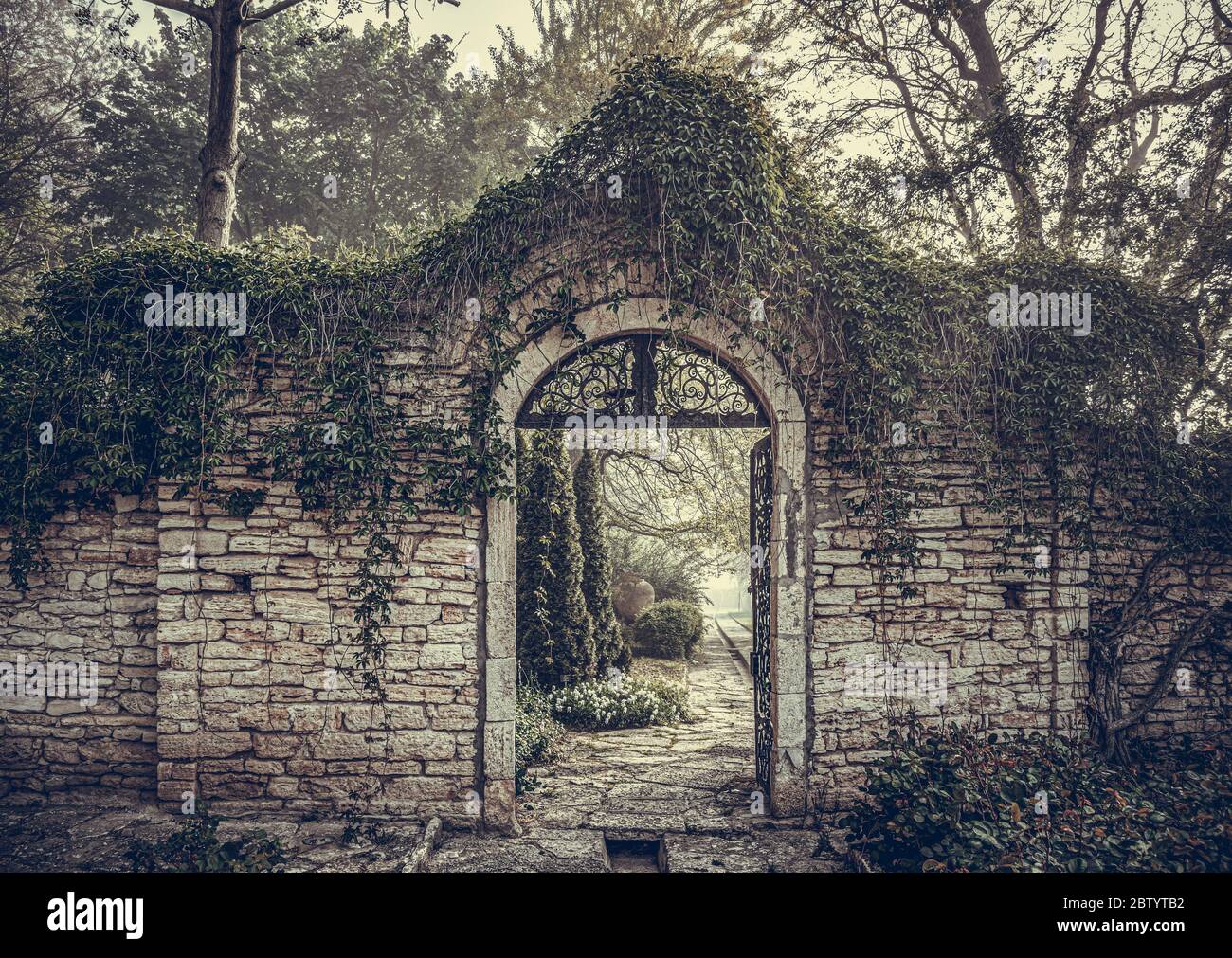 Old abandoned mystical ruins Stock Photo - Alamy