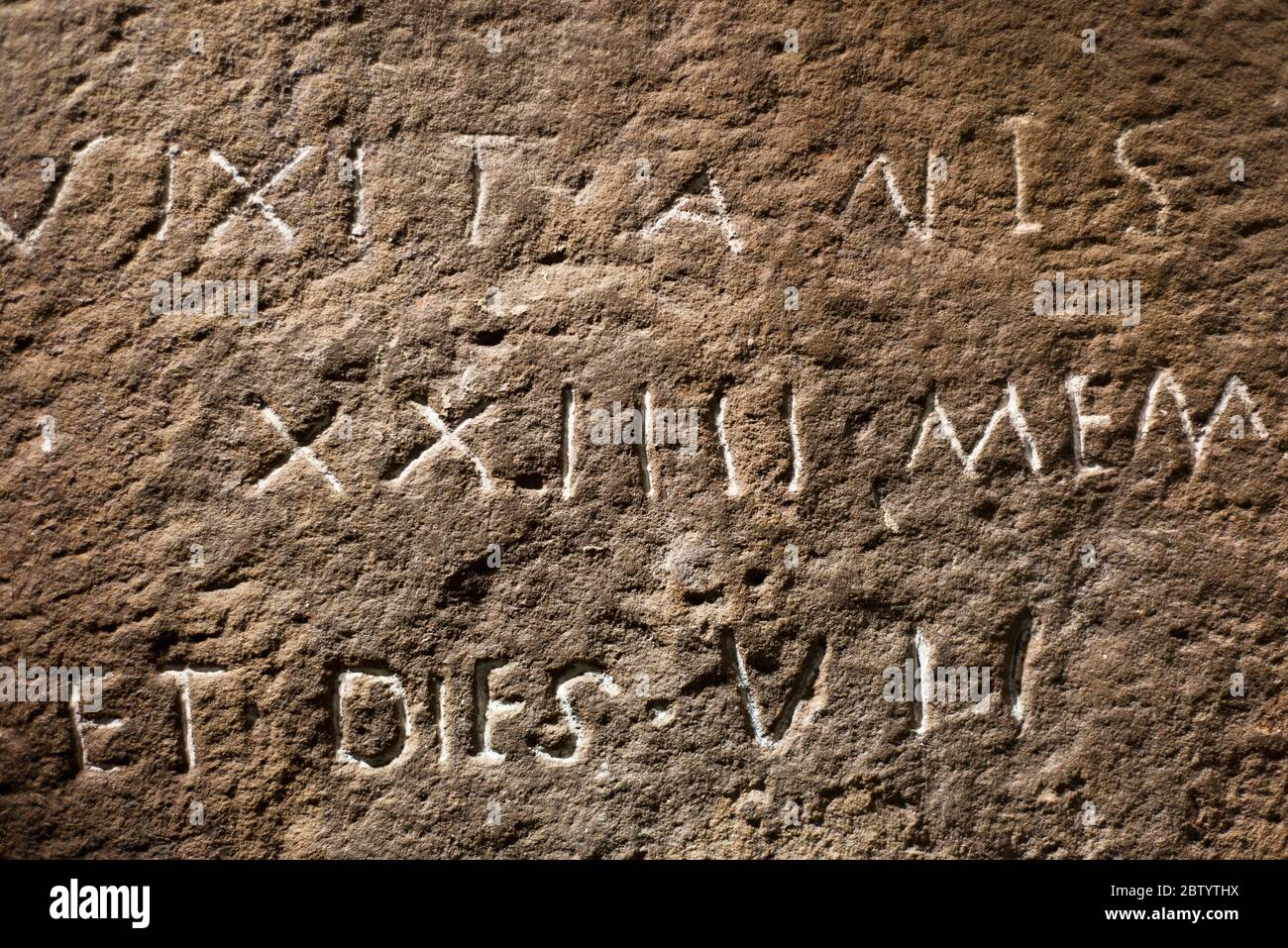 Ancient writing carvings, Scotland Stock Photo - Alamy