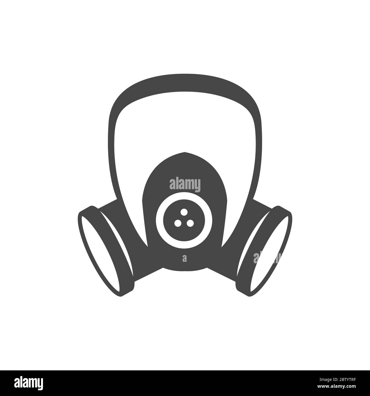 Sanitation & protection facemask ppe icon set with respiratory face ...