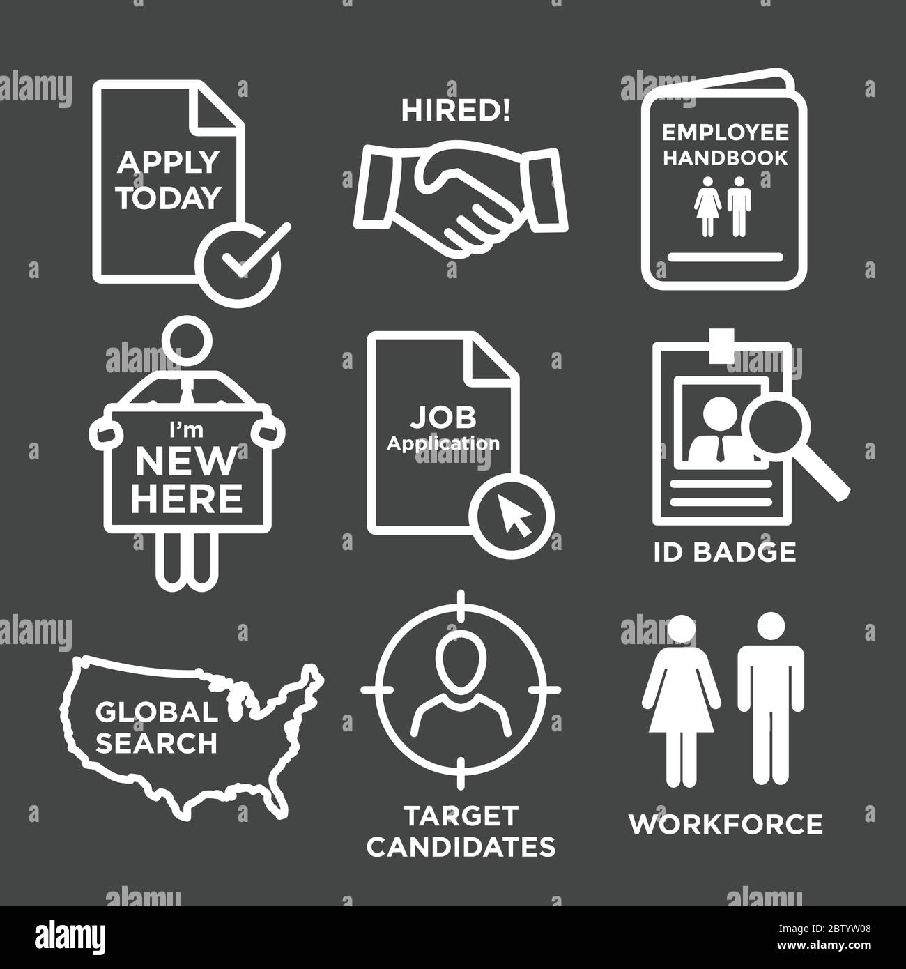 New hire benefit vector vectors hi-res stock photography and images - Alamy