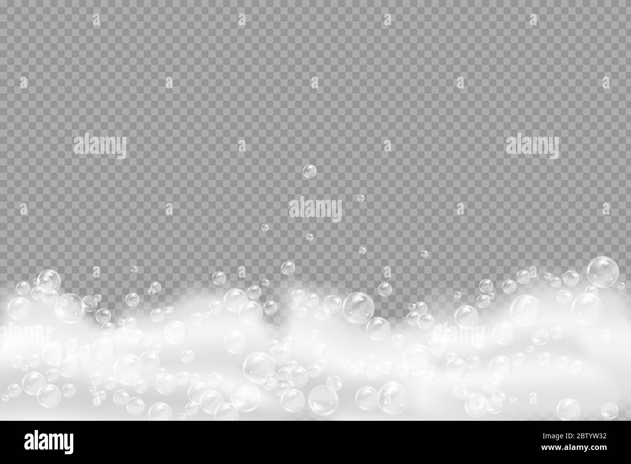 Bath foam isolated on transparent background Stock Vector Image & Art ...