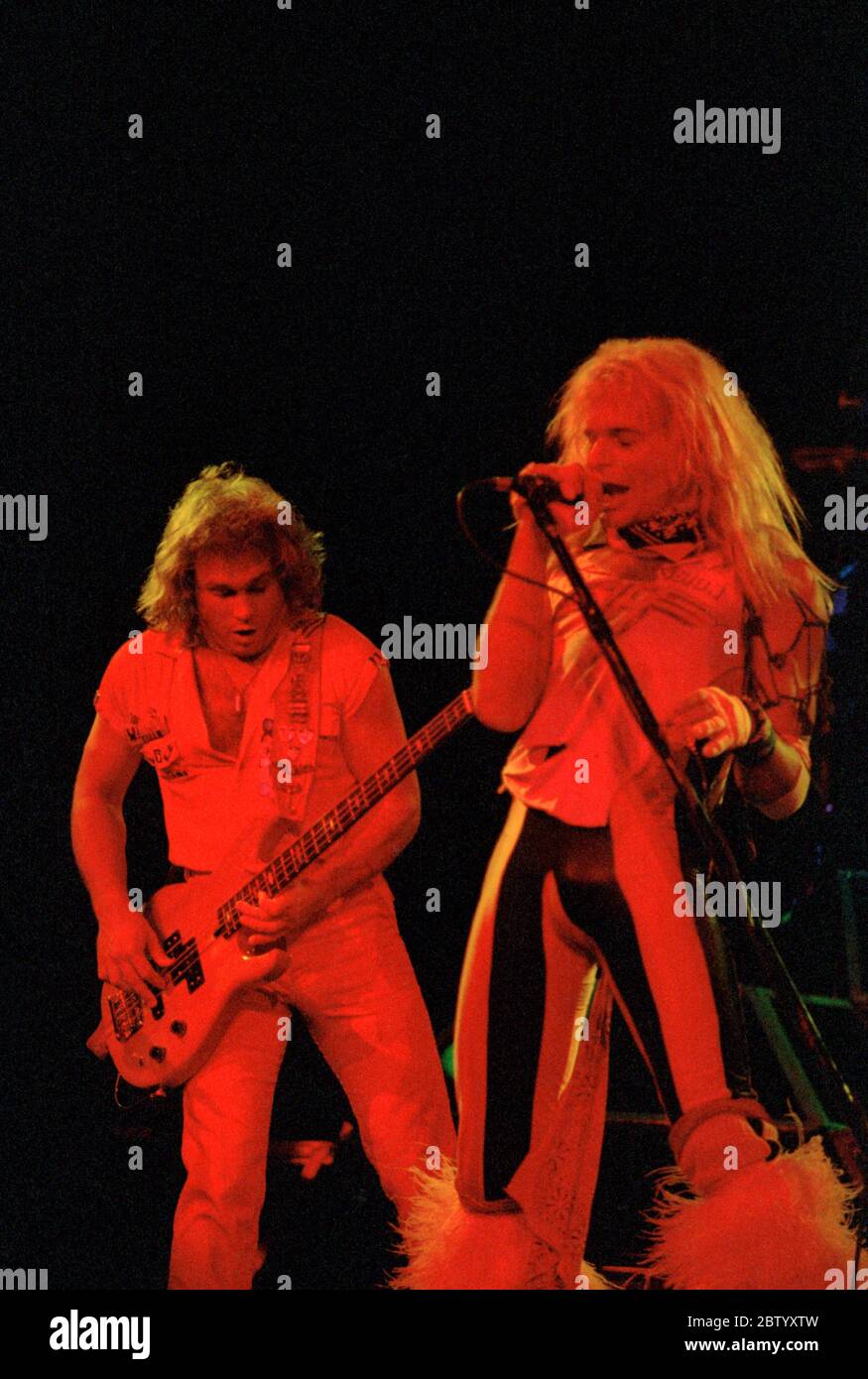 Van Halen performing at the Los Angeles Sports Arena in Los Angeles, CA ...