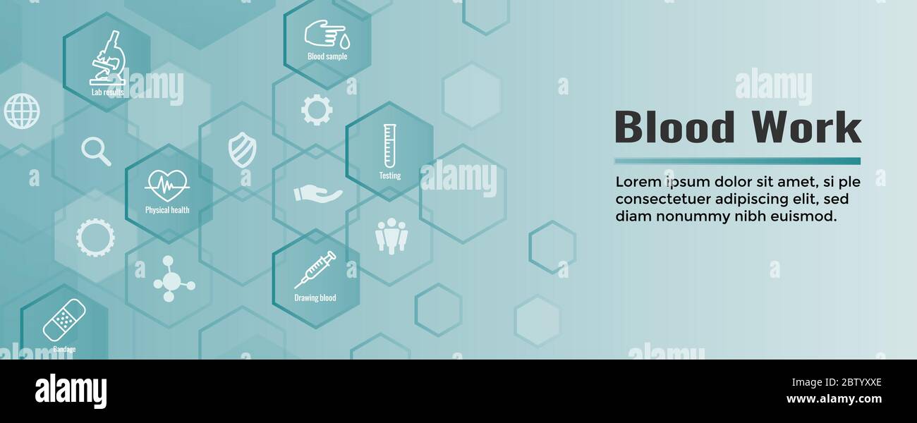 Blood drawing testing Stock Vector Images - Alamy