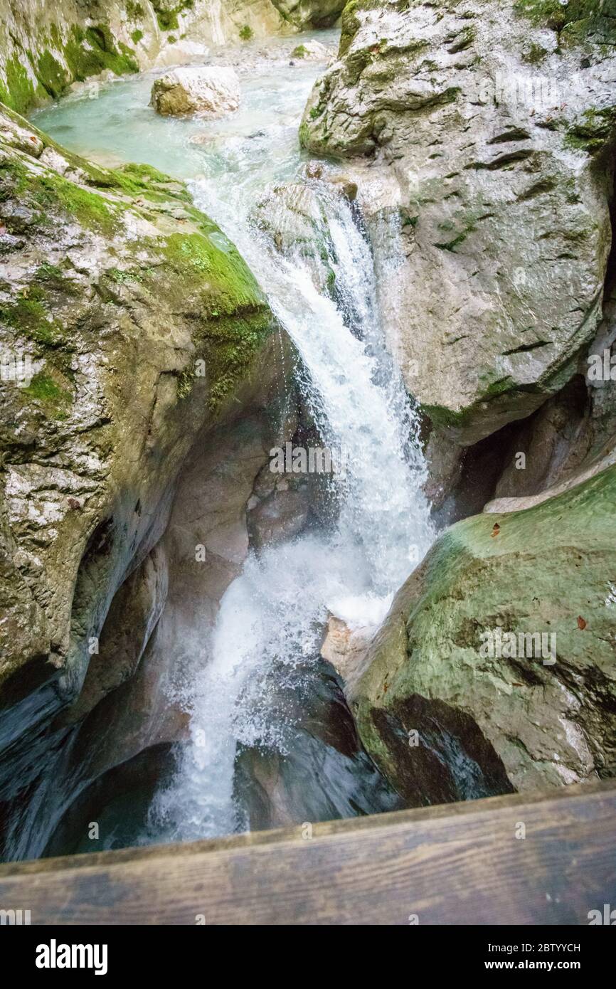 Hike through the Seisenberg gorge in Lofer Austria Stock Photo - Alamy