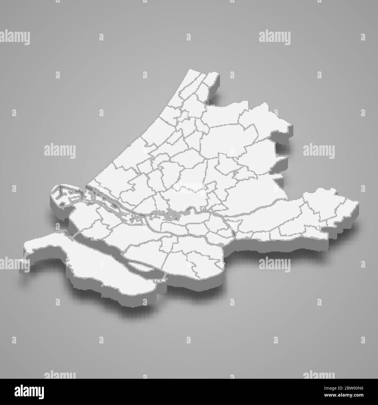 Map south holland province Stock Vector Images - Alamy