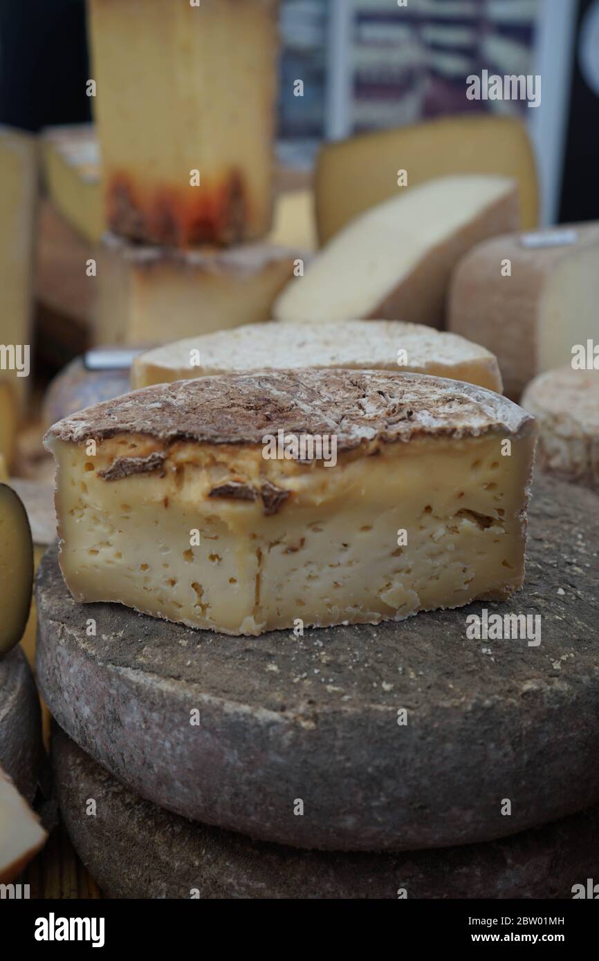Forms of artisan cheese Stock Photo - Alamy
