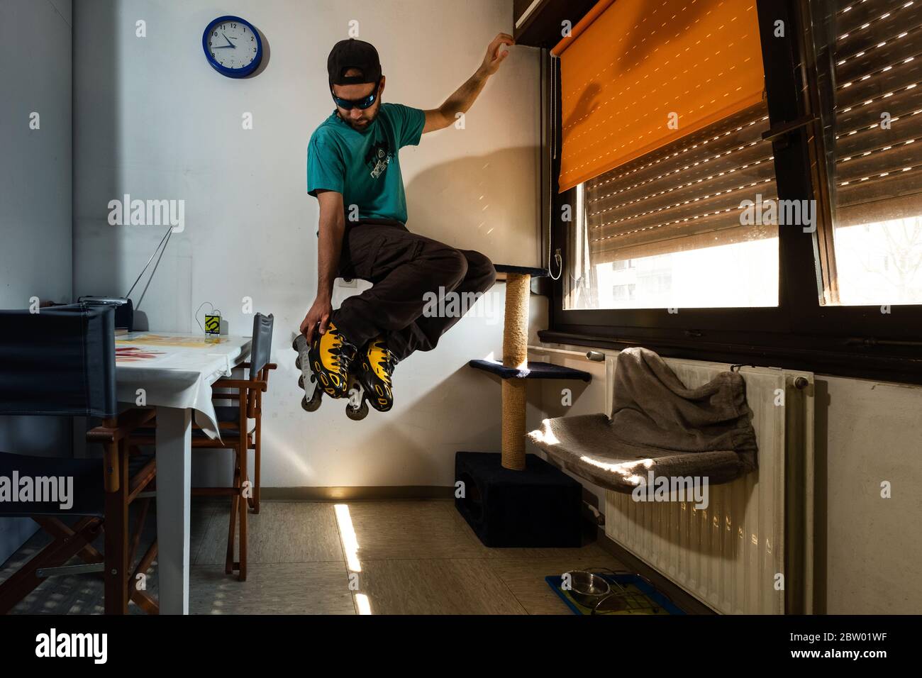 Inline skates and jump hi-res stock photography and images - Alamy
