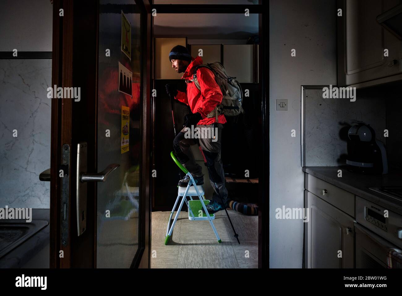 Indoor Hiking in Quarantine time Stock Photo - Alamy