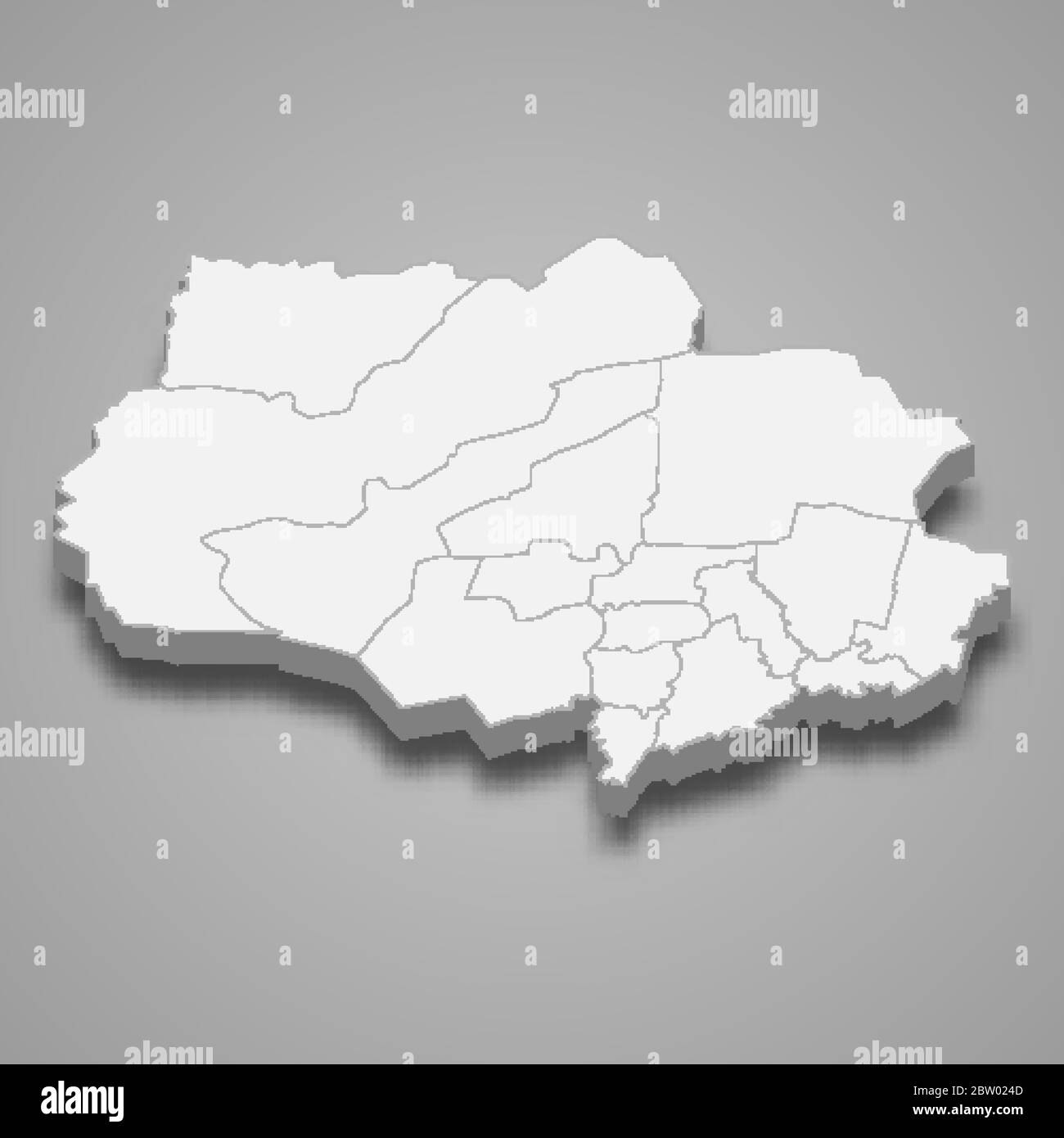 Tomsk vector outline map hi-res stock photography and images - Alamy