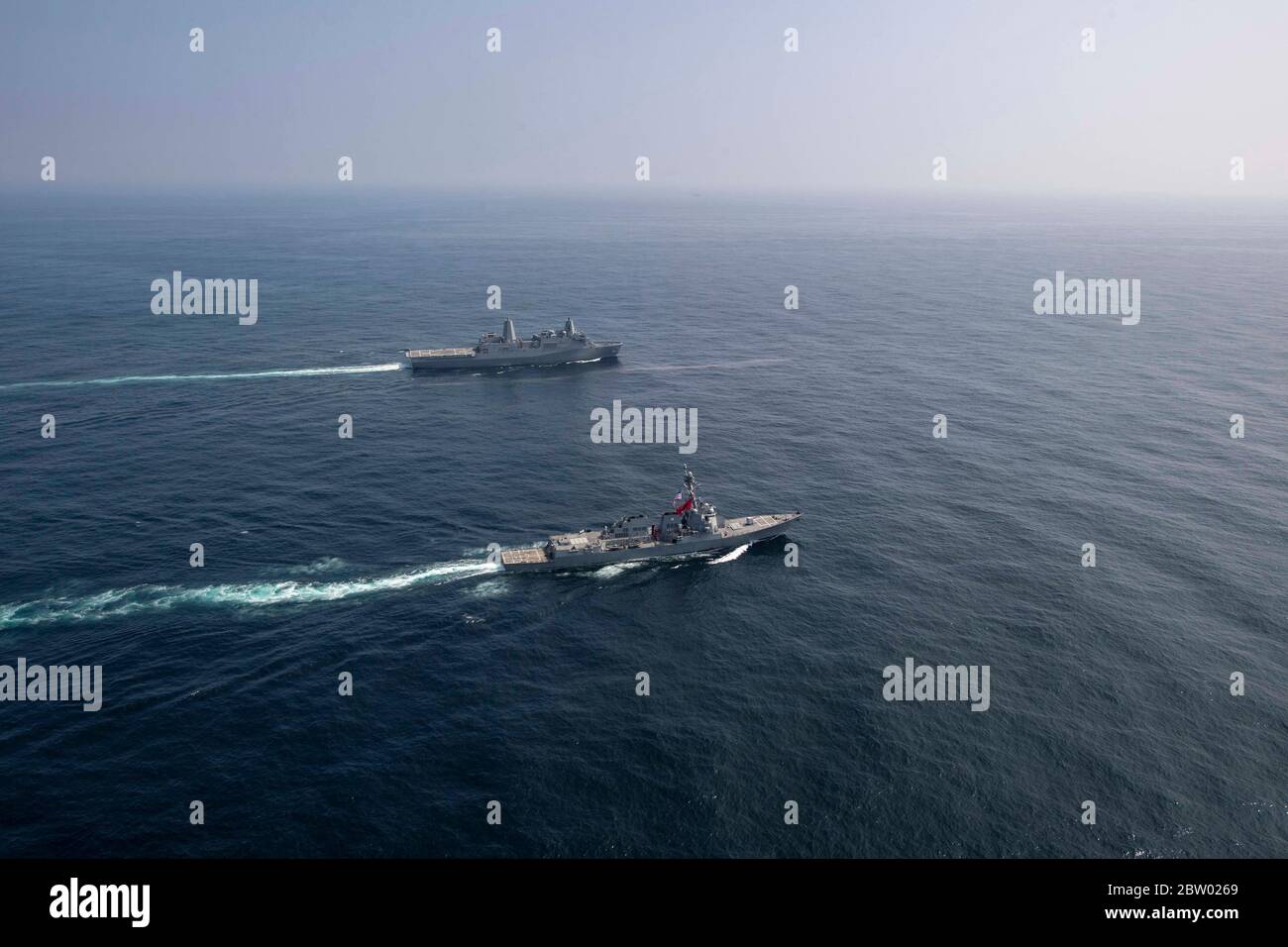 The U.S. Navy San Antonio-class amphibious transport dock ship USS New ...