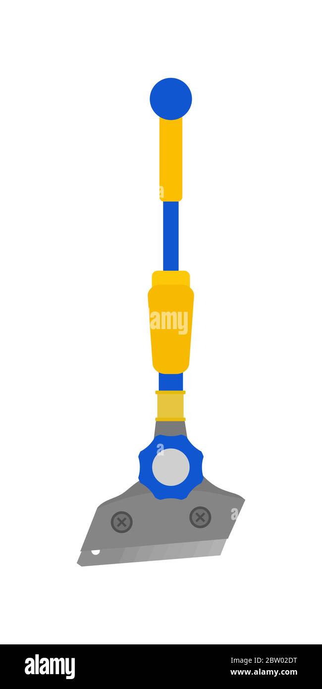 Razor Blade Scraper tool vector flat illustration Stock Vector Image ...