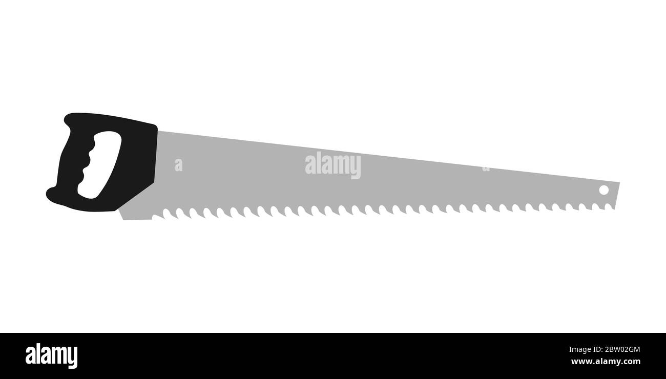 Hand hacksaw icon outline Black and White Stock Photos & Images - Alamy