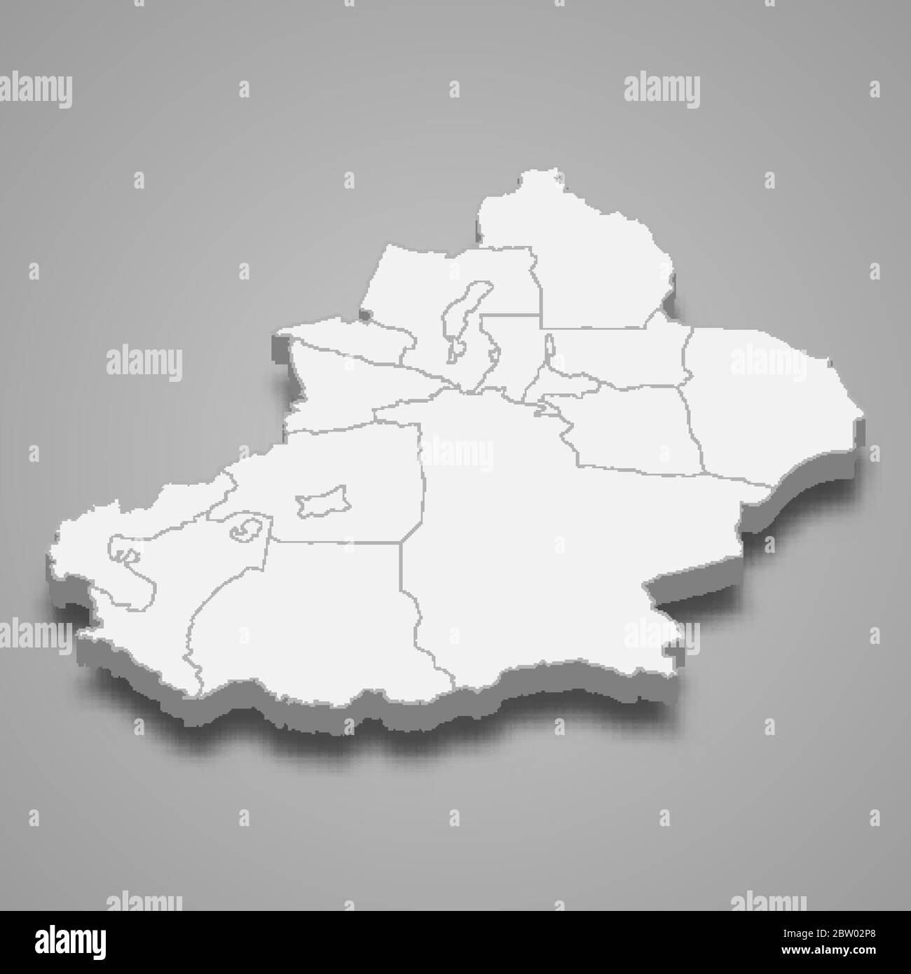 Map of xinjiang hi-res stock photography and images - Alamy