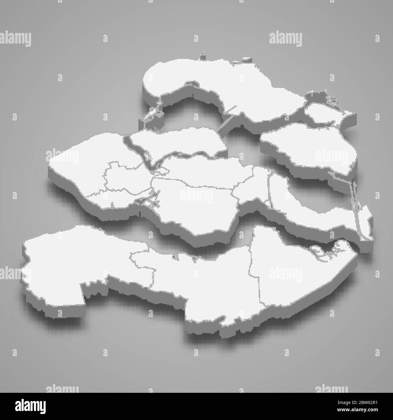 Map of zeeland hi-res stock photography and images - Alamy