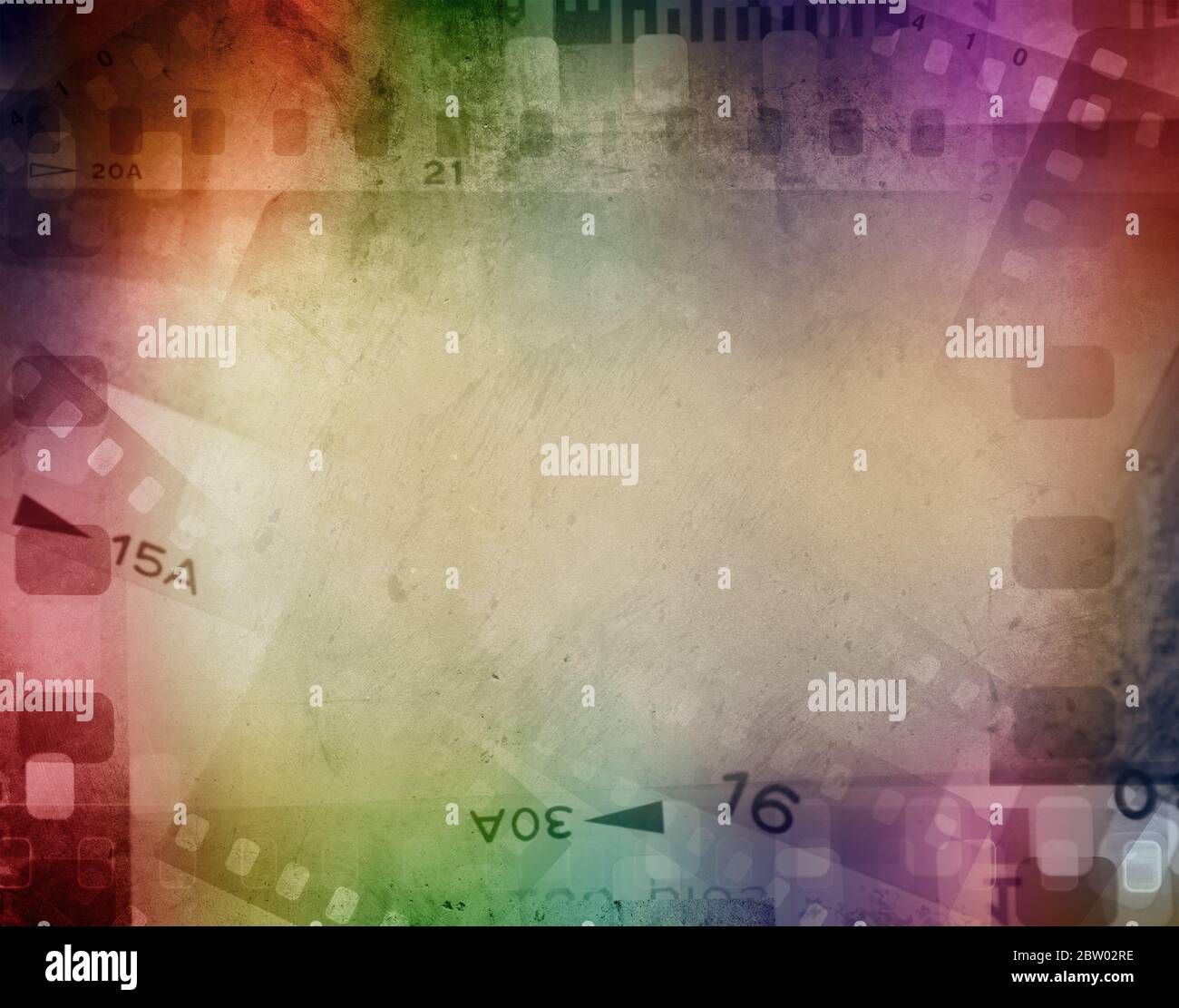 Colorful film negative frames background Stock Photo - Alamy