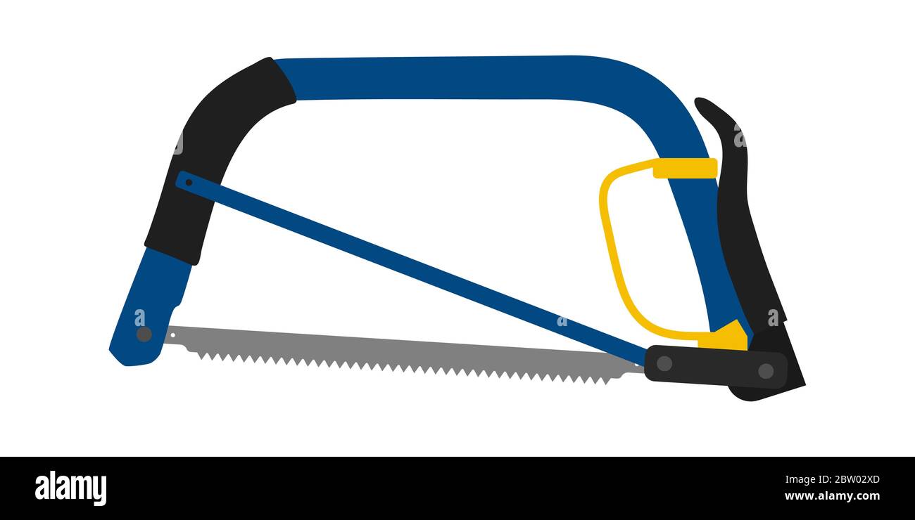 Wood toolkit handsaw Stock Vector Images - Alamy