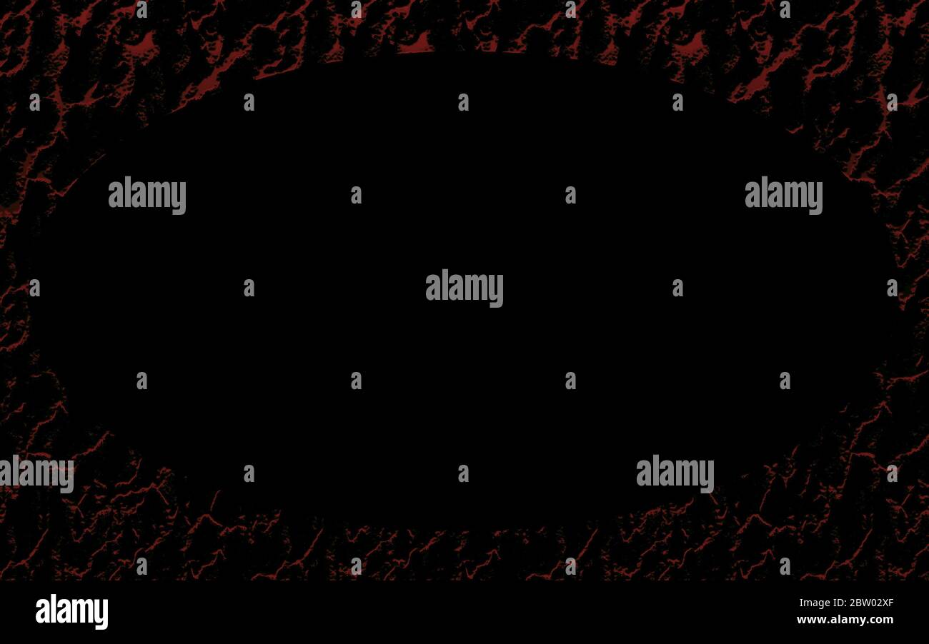 Ominous background graphic with fiery red textured frame around a blank ...