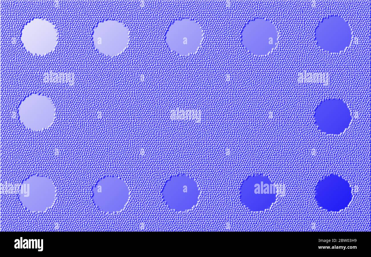 Backdrop graphic with 3D foam effect texture and hole punch look to ...