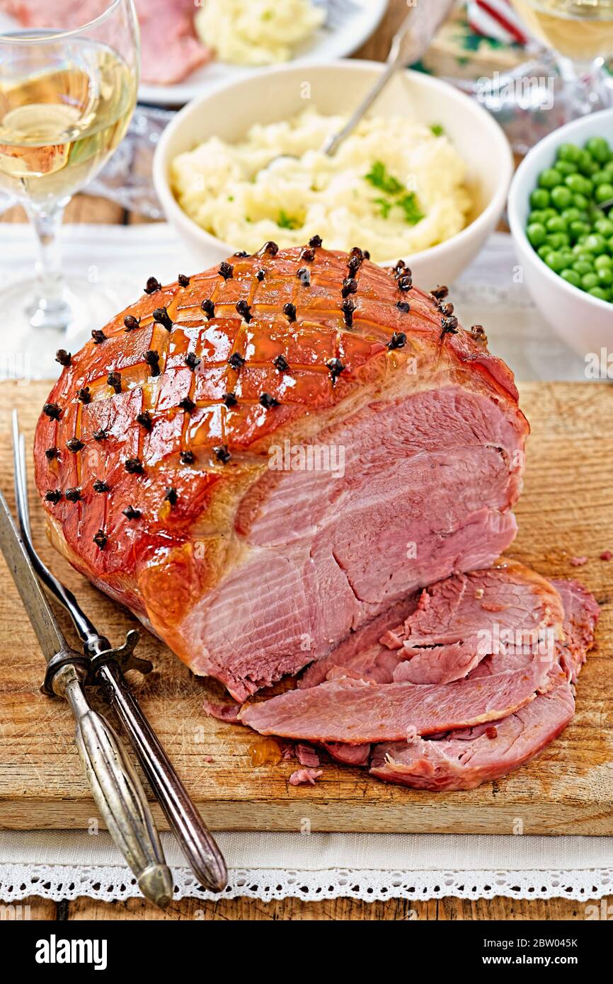 Christmas Ham High Resolution Stock Photography and Images - Alamy