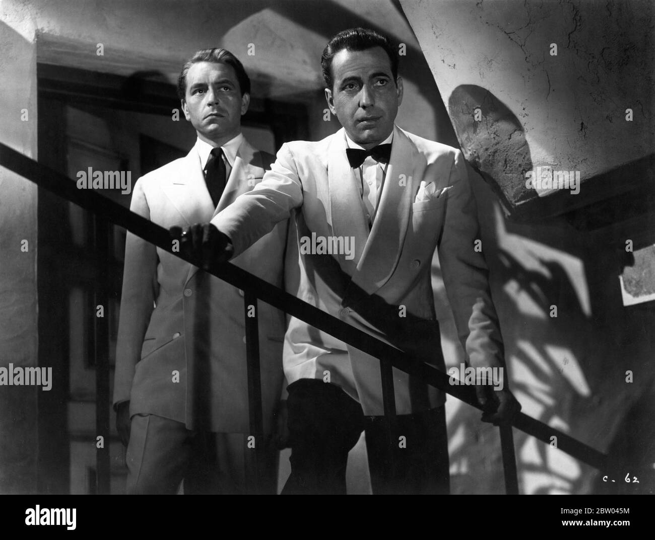 PAUL HENRIED as Victor Laszlo and HUMPHREY BOGART as Rick Blaine in ...