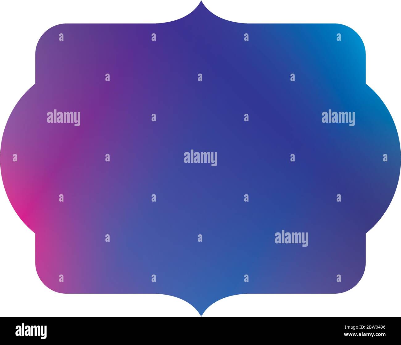 Isolated blue and purple gradient frame banner vector design Stock ...