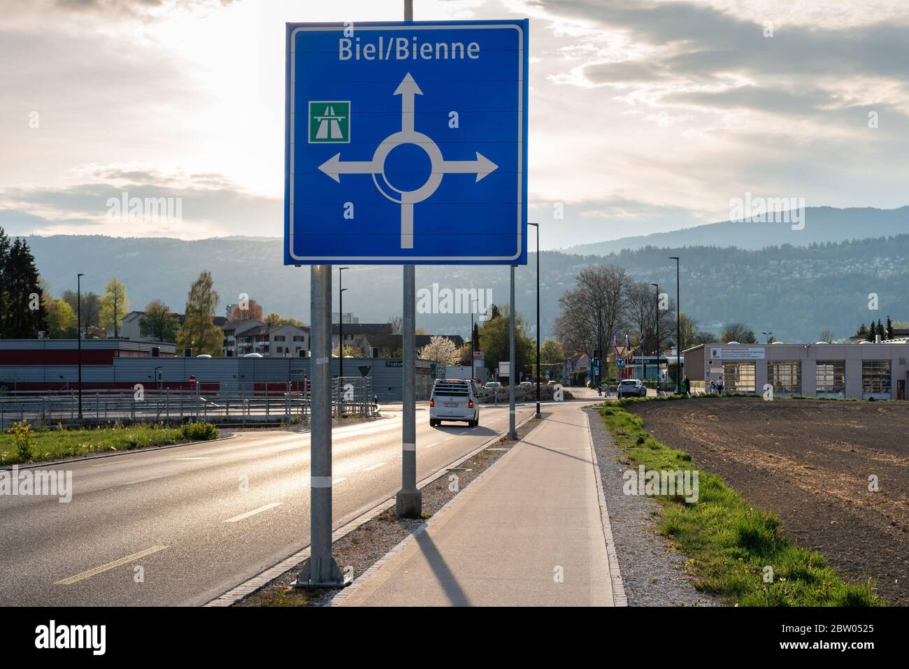 Roundabout Exit High Resolution Stock Photography and Images - Alamy