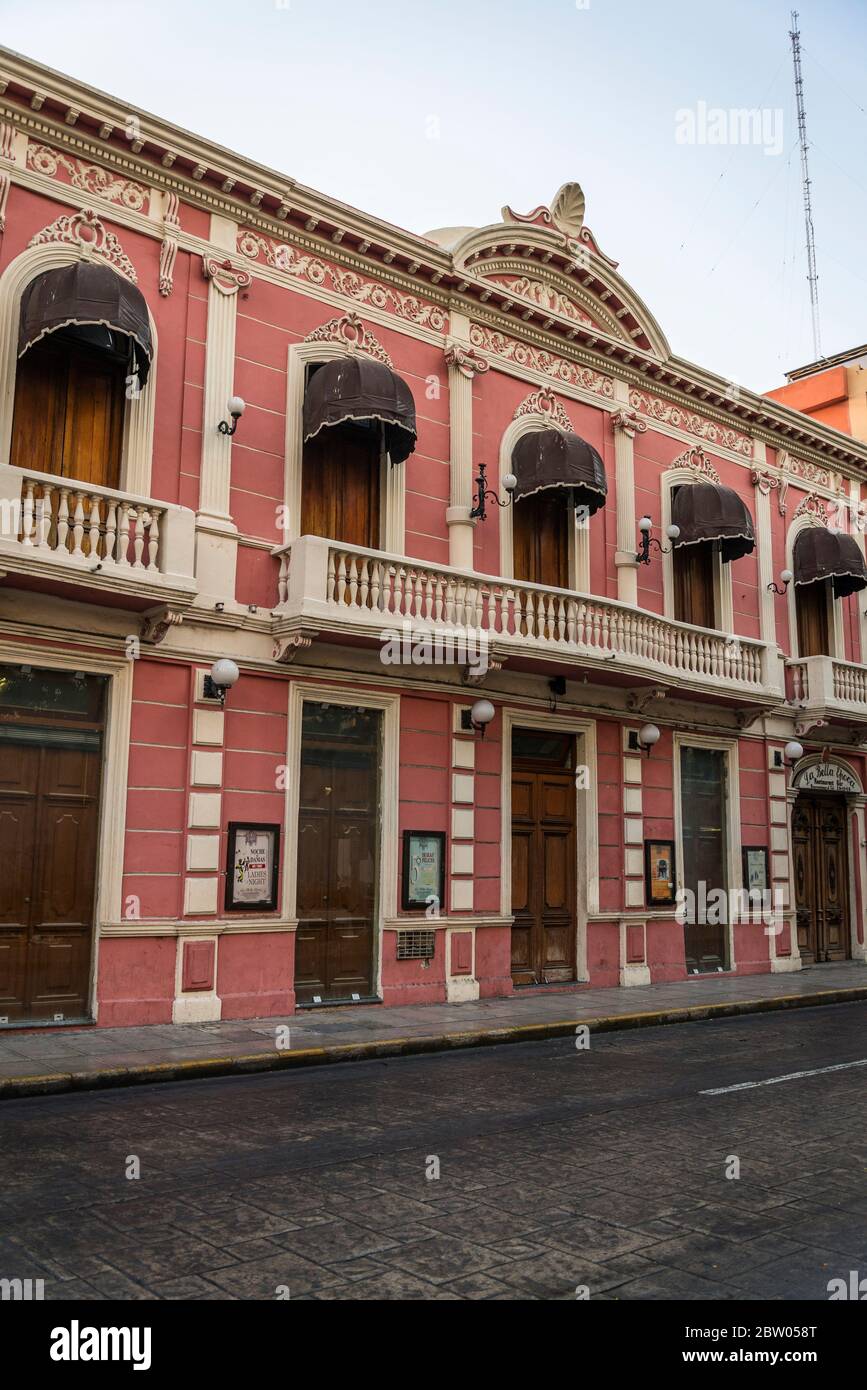 Old colonial building with an ornate facade, Merida, Yucatan, Mexico ...