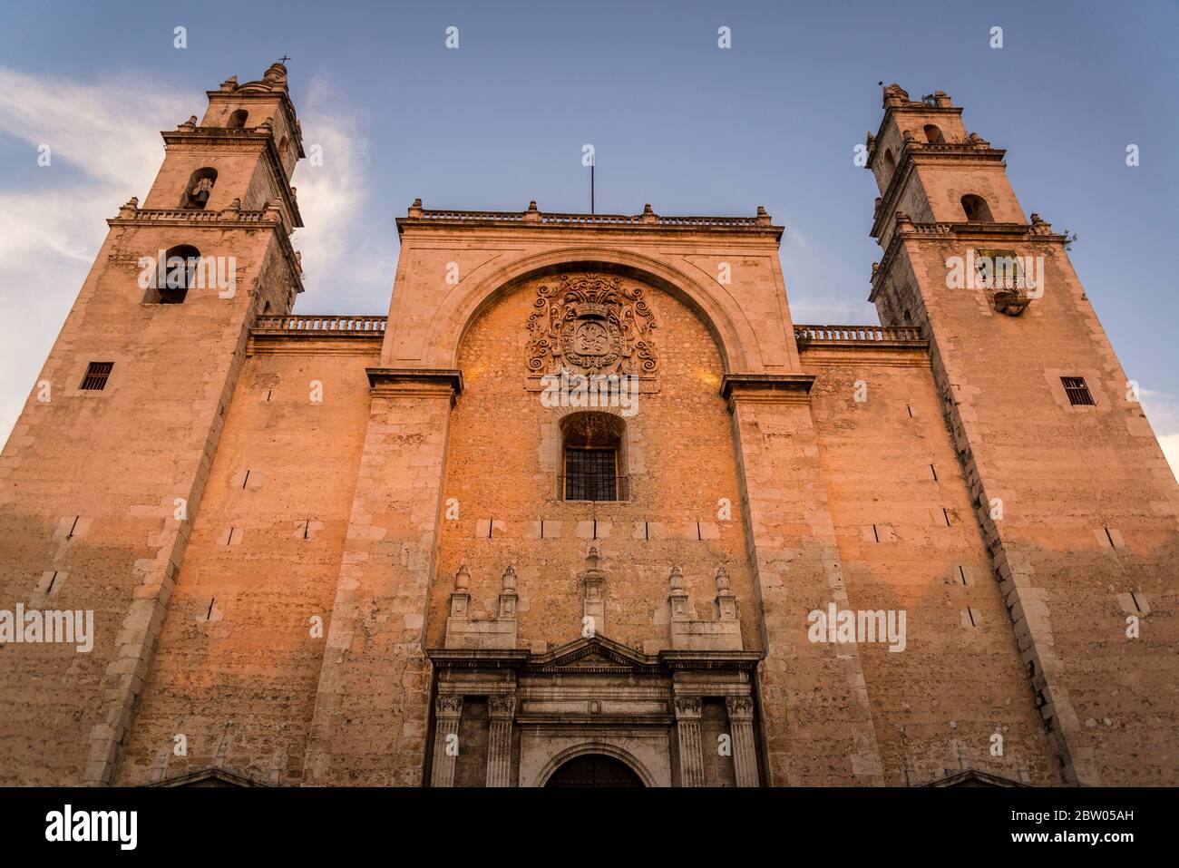 Merida Cathedral, built in the 16th century, Merida, Yucatan, Mexico ...