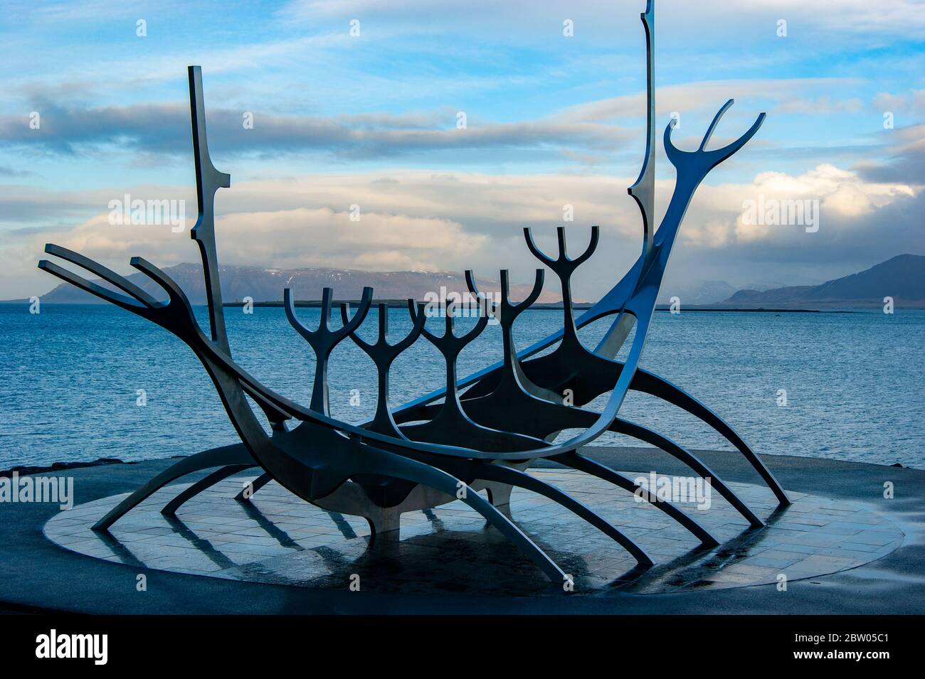Iceland Viking Long Ship Stock Photo - Alamy