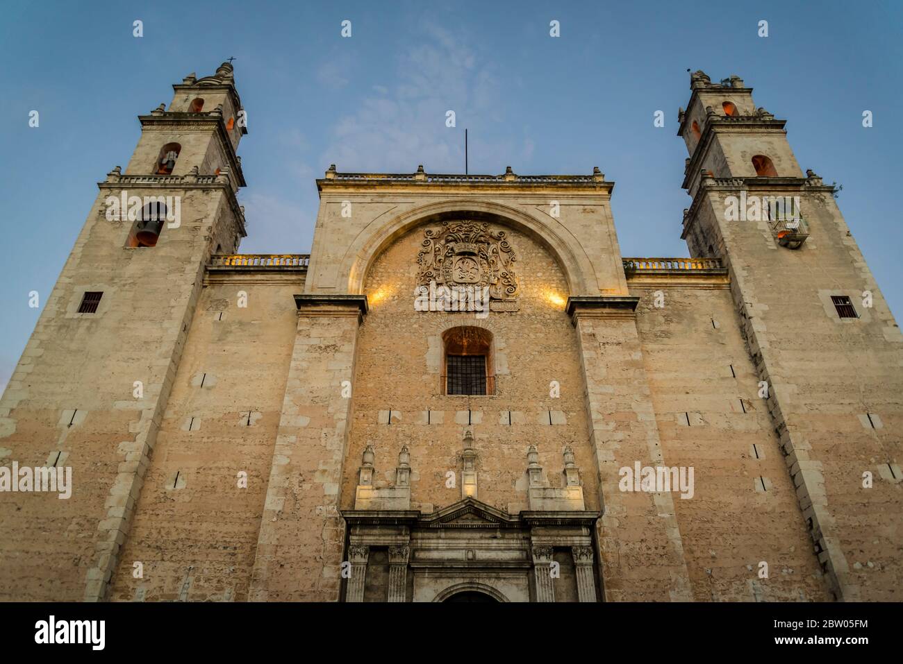 Merida Cathedral, built in the 16th century, Merida, Yucatan, Mexico ...