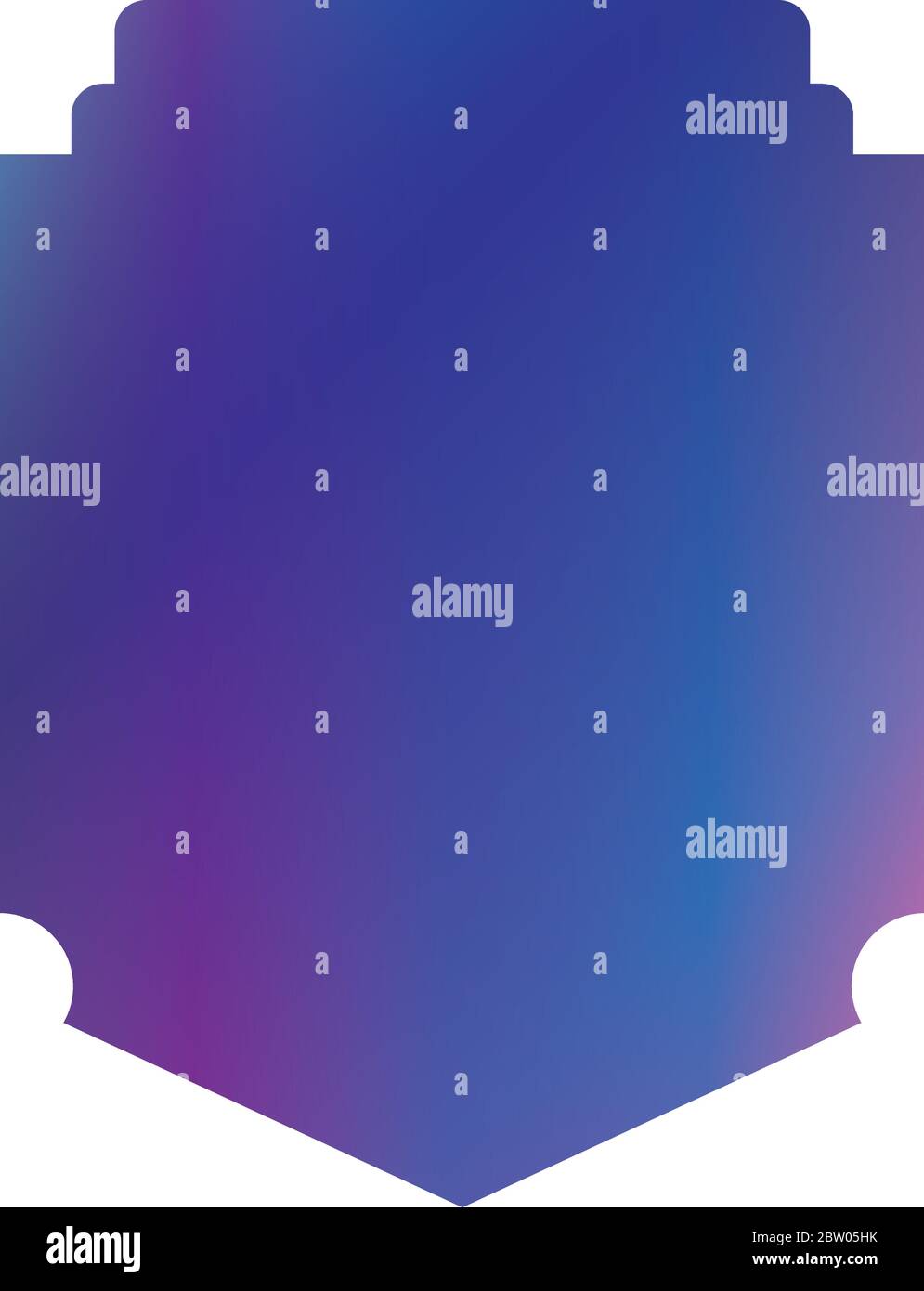 Isolated blue and purple gradient frame banner vector design Stock ...