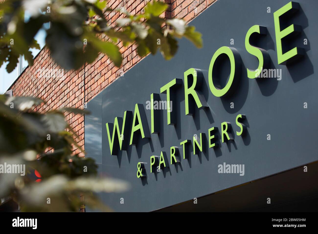 Waitrose corporate logo hi-res stock photography and images - Alamy