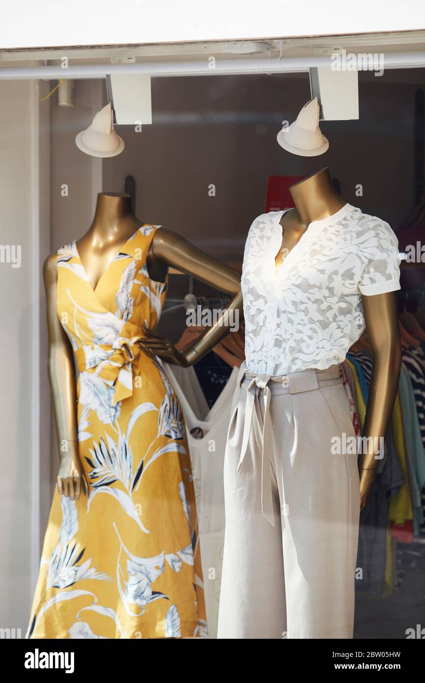 Window display for ladies fashion store in Weybridge, Surrey, England ...