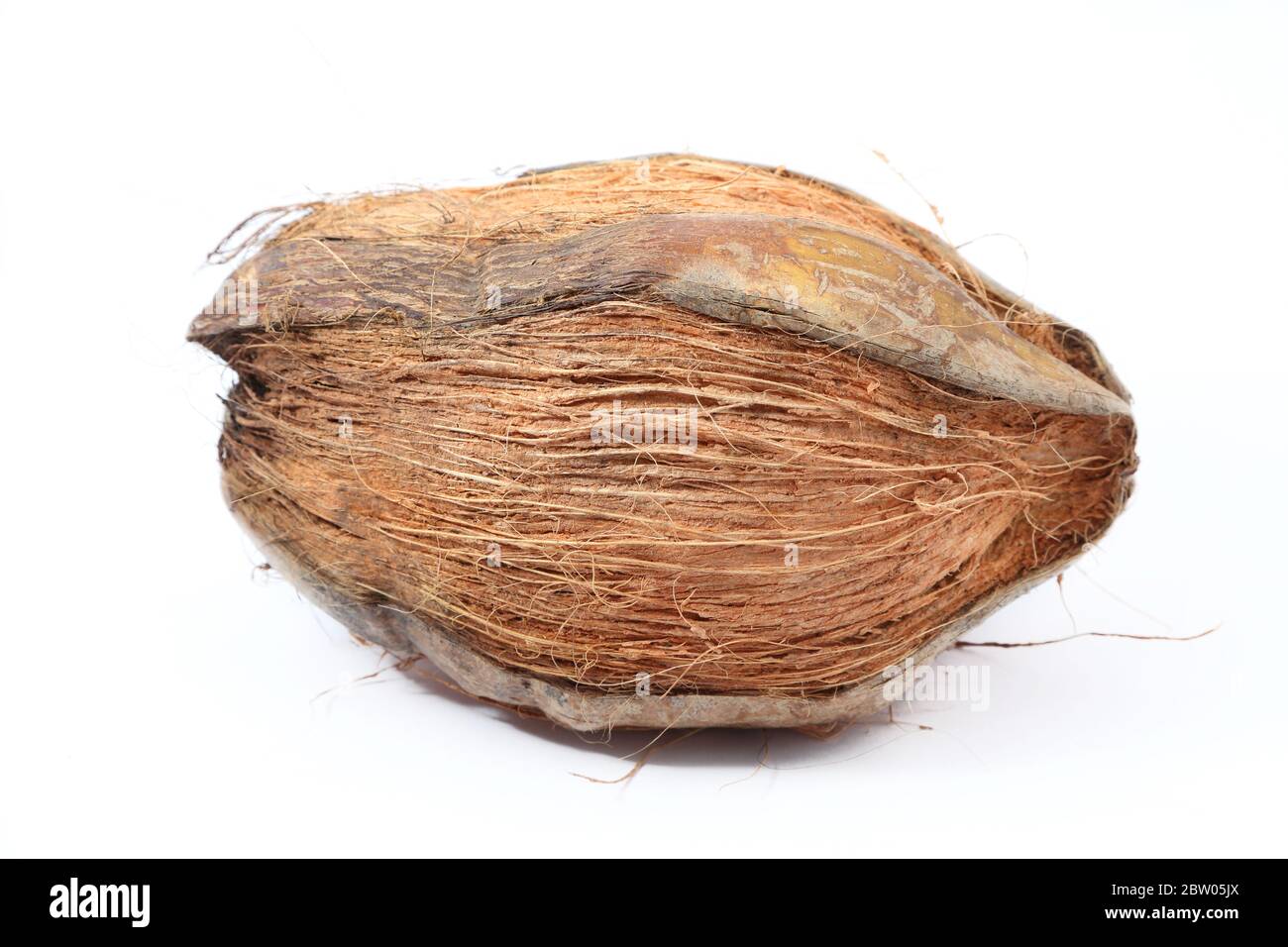 Dried coconut isolated on white background Stock Photo - Alamy