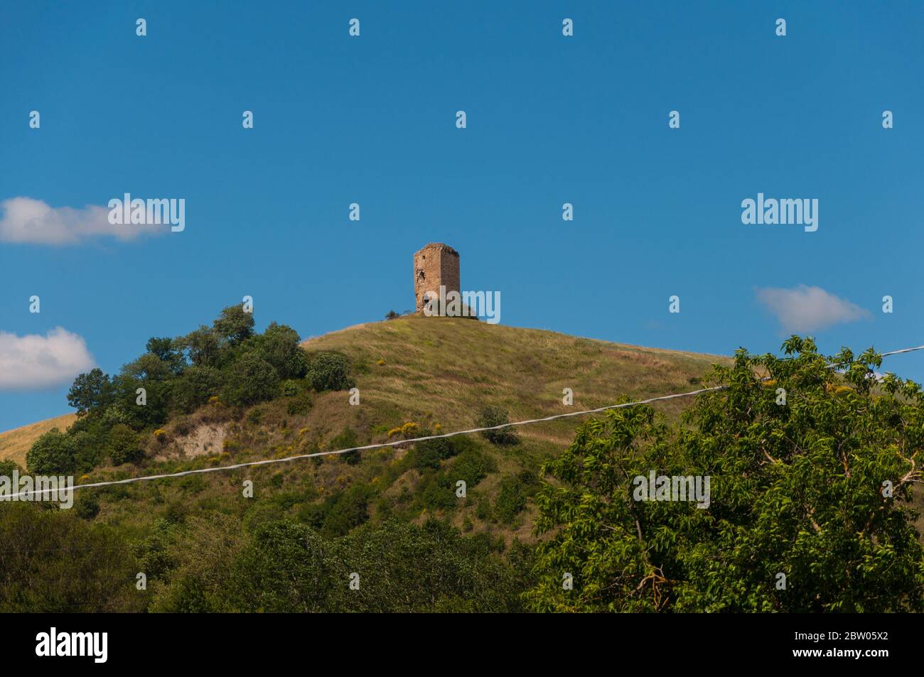 Torre Cotogna medieval watchtower on Marche region of Italy, near ...