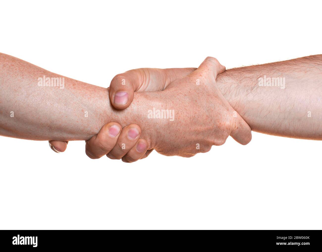 Strong handshake. Support in difficult times. Teamwork concept. Strong ...