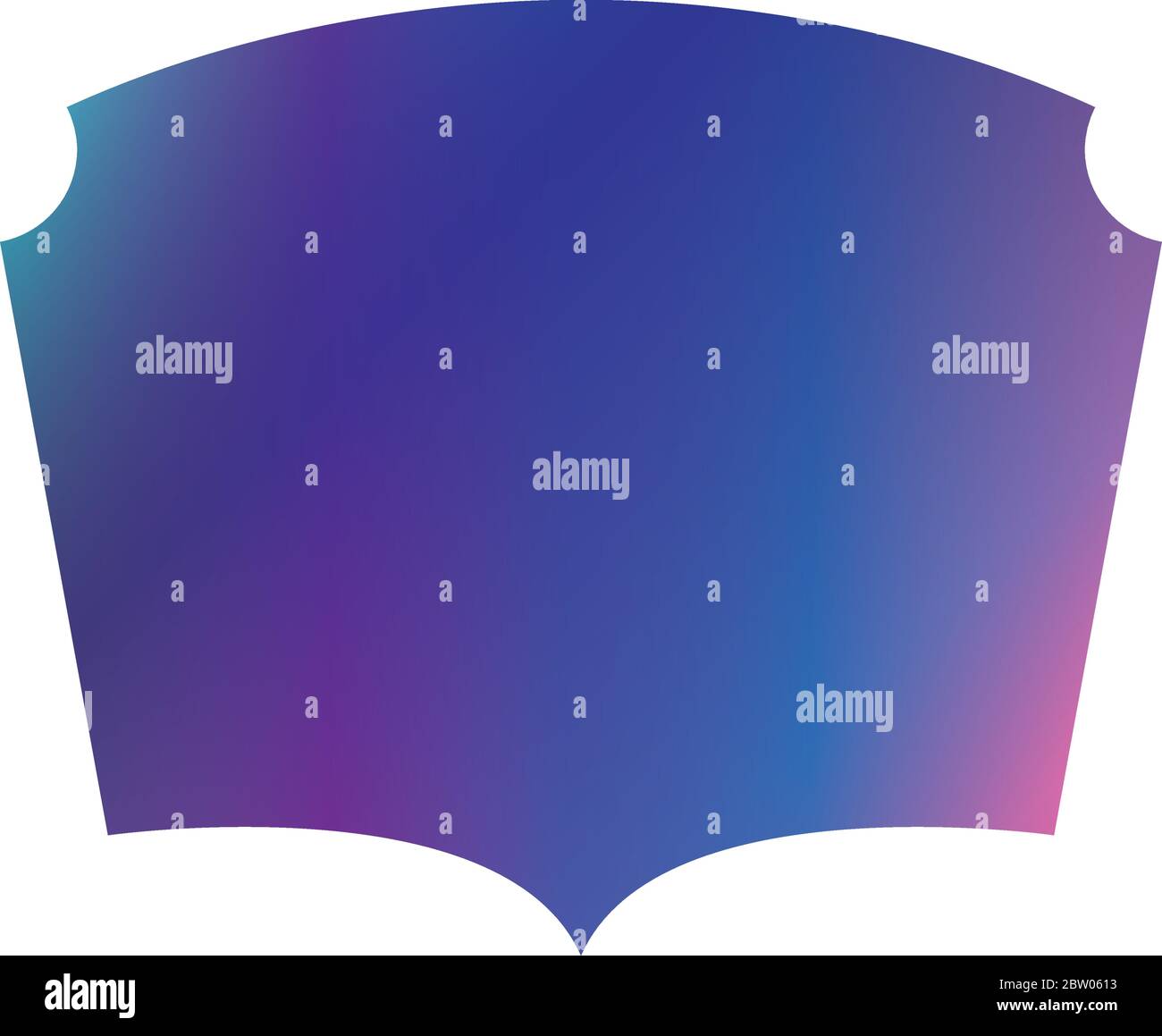 Isolated blue and purple gradient frame banner vector design Stock ...