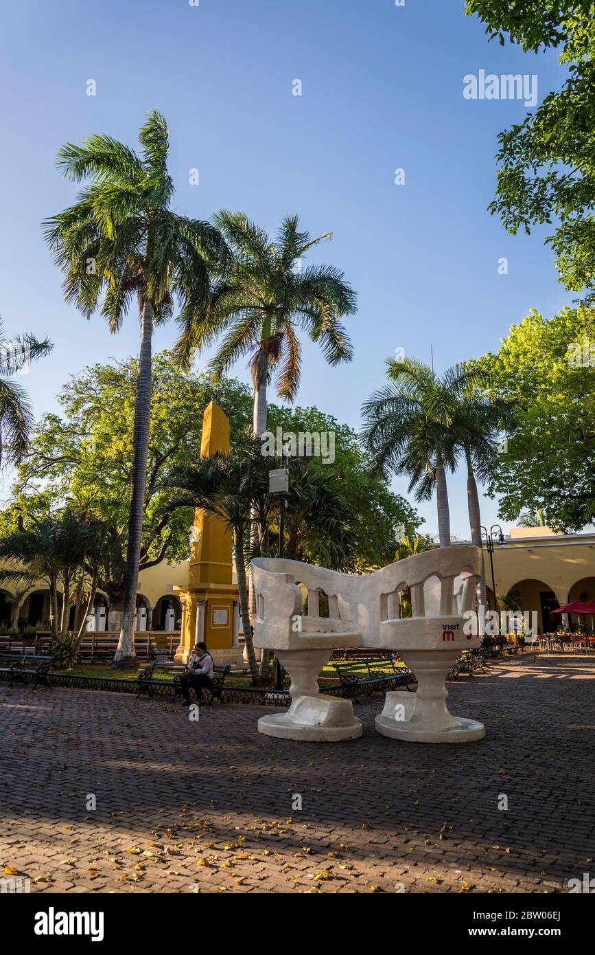 Santa Lucia Park featuring Lovers' Chair - a giant twin chair with two ...