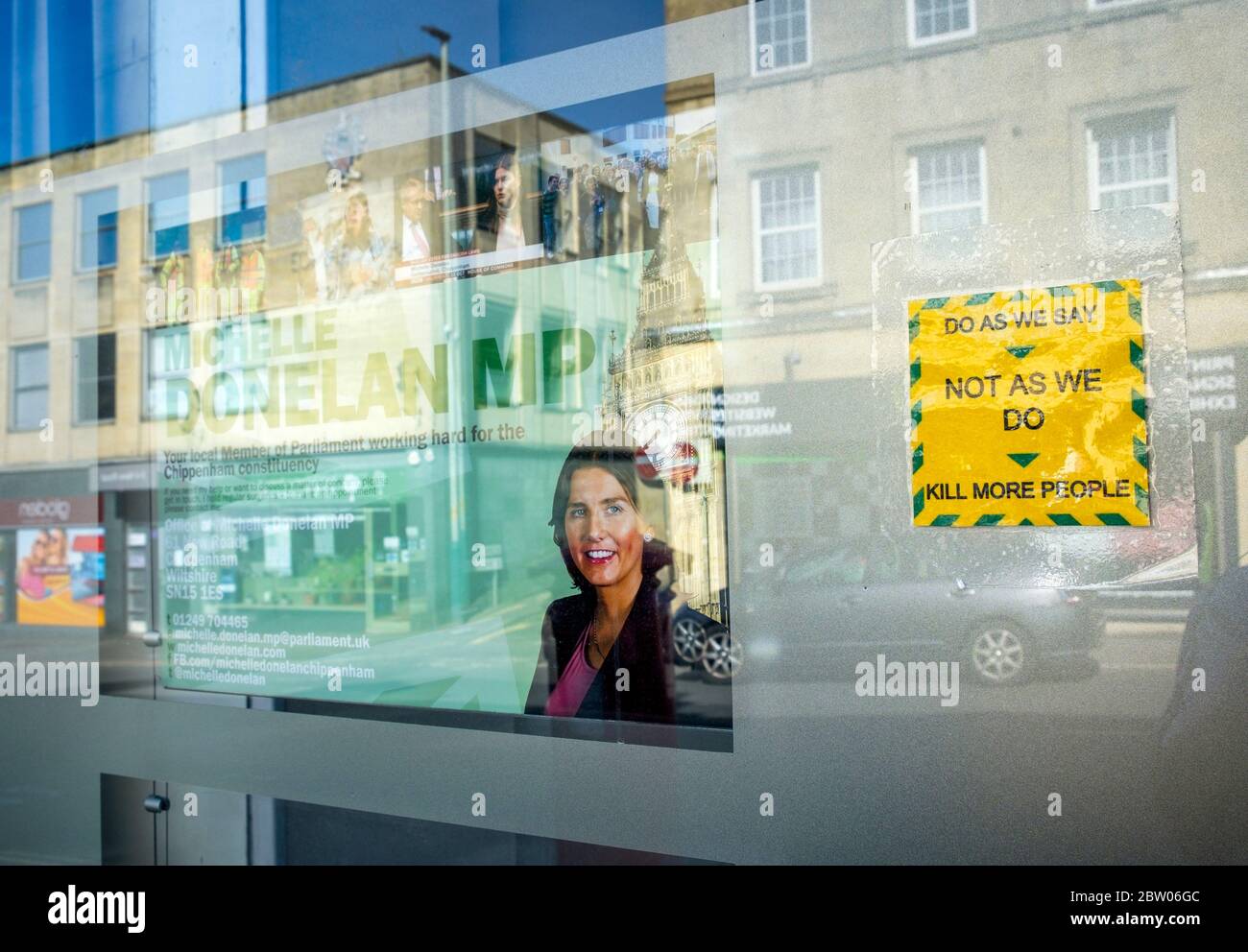 Chippenham, Wiltshire UK, 28th May, 2020. As Boris Johnson faces ...