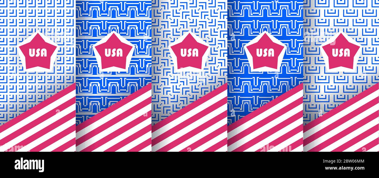 American usa flag seamless patterns hi-res stock photography and images ...