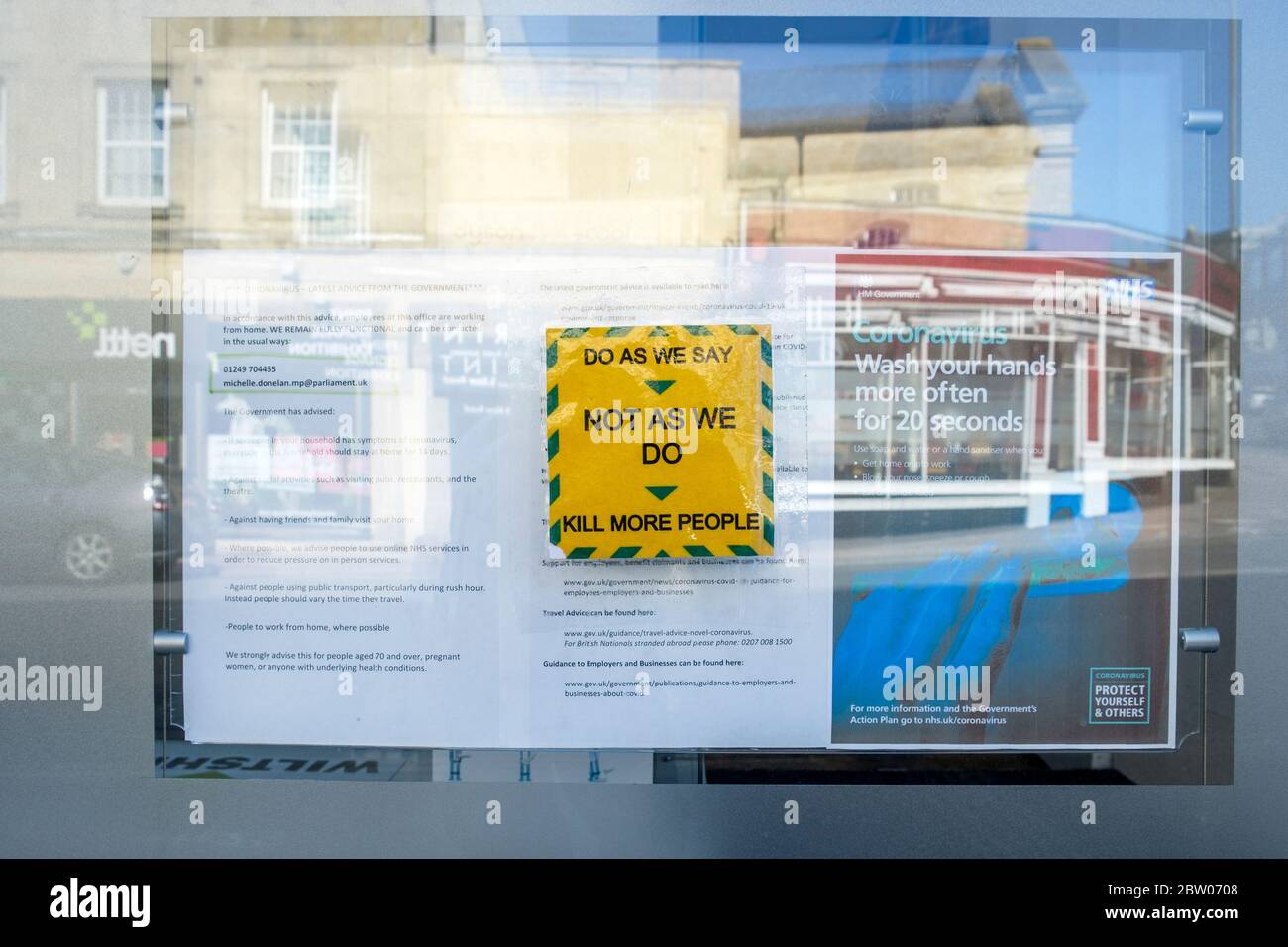 Chippenham, Wiltshire UK, 28th May, 2020. As Boris Johnson faces ...