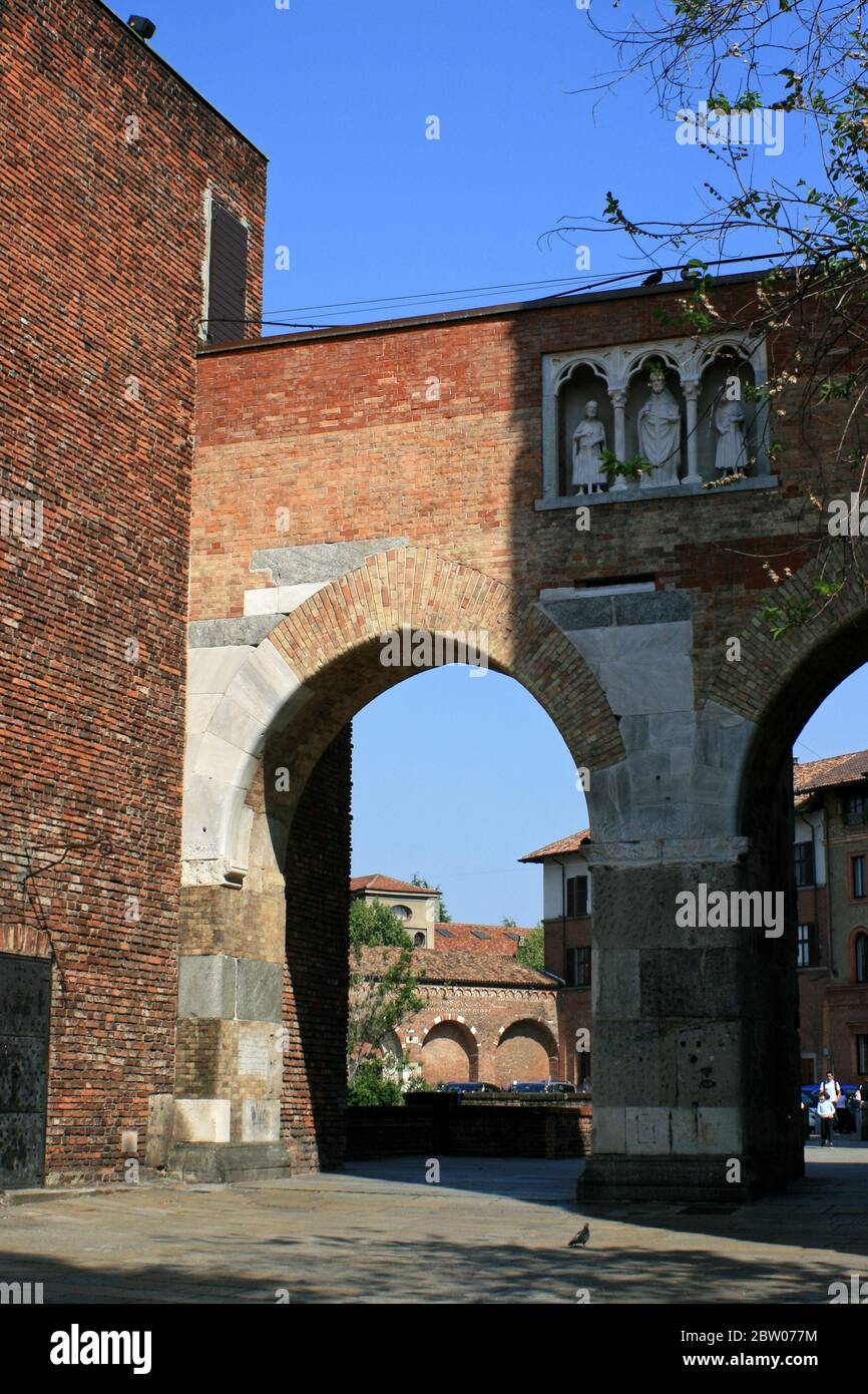 medieval gate in milan (italy Stock Photo - Alamy
