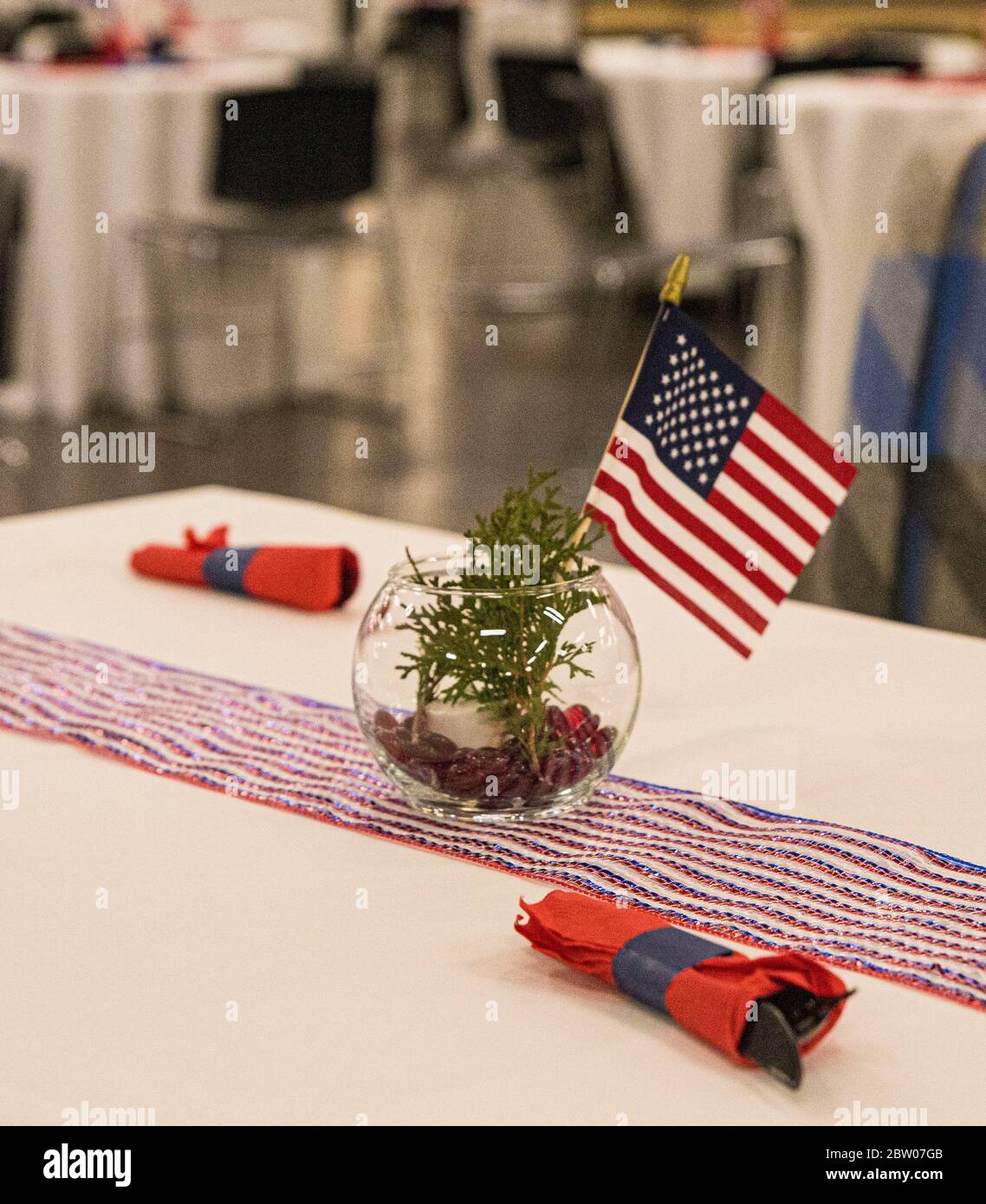 Wreaths across America Veterans Service Stock Photo - Alamy