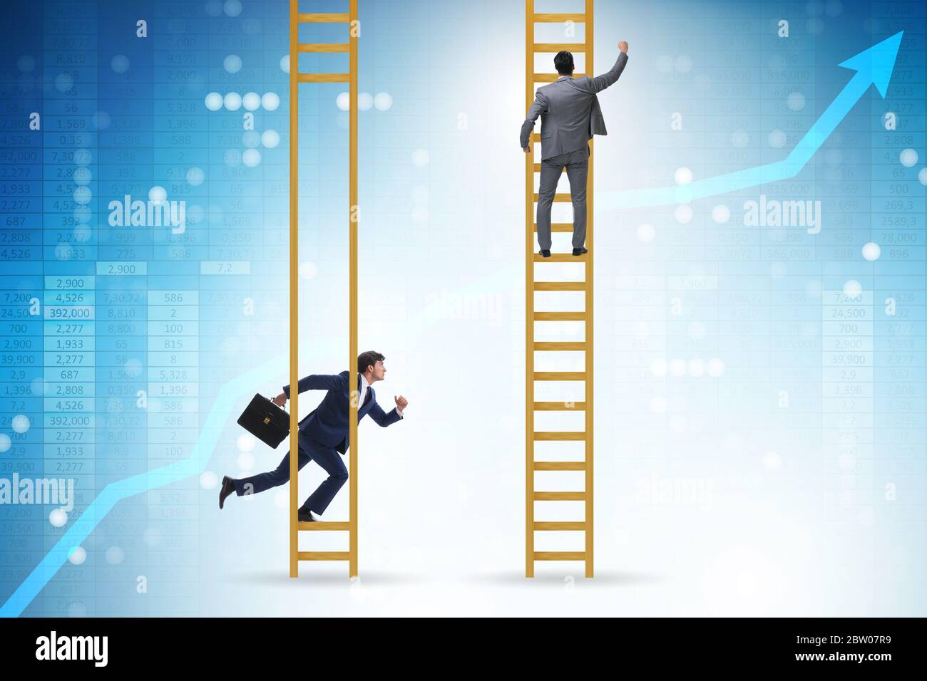 Career competition in the business environment Stock Photo - Alamy