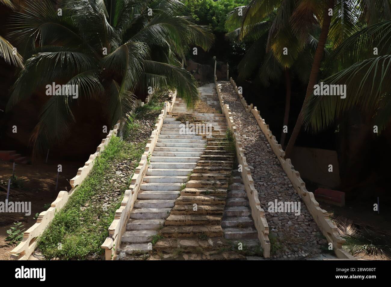 Indian Traditional Stair In Forest Resort. architectural details in ...