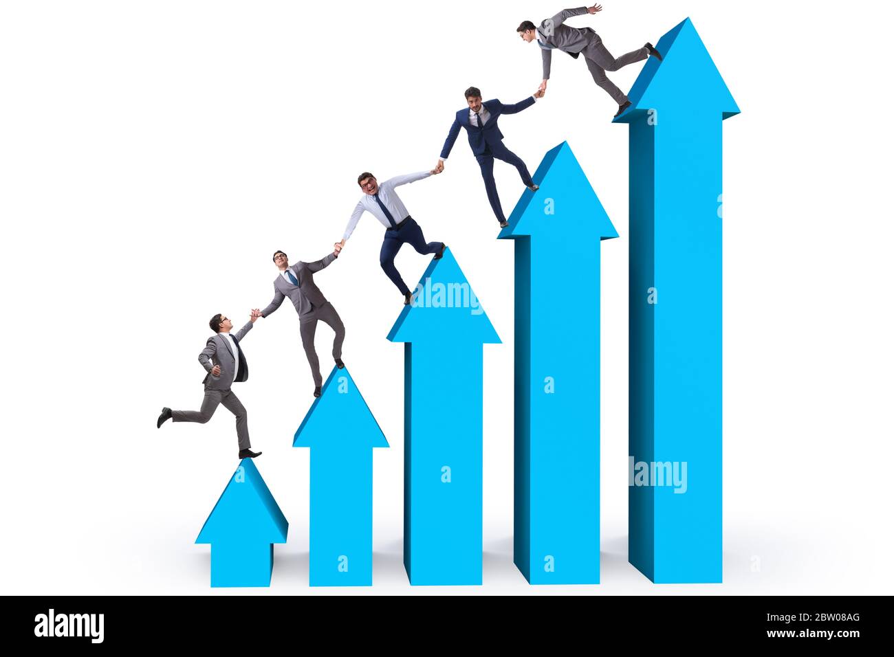 Helping each other Cut Out Stock Images & Pictures - Alamy